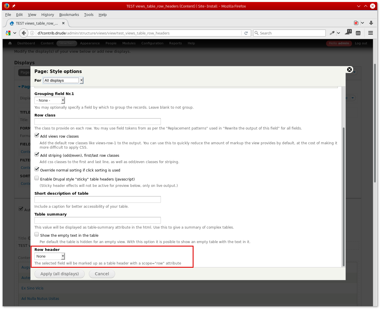 Add support for tables with two headers in views table display [#2770835] | Drupal.org