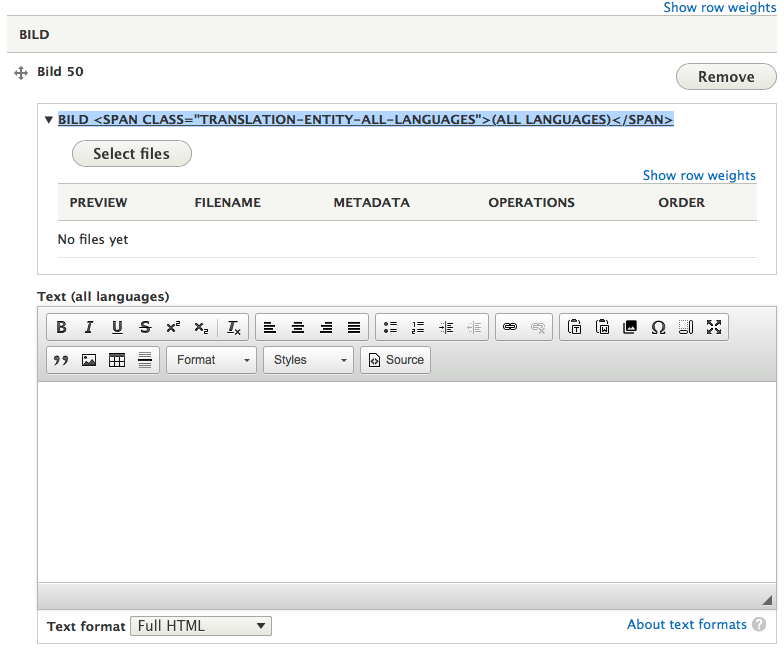 Label-CSS appears when entity is translated [#2716565] | Drupal.org
