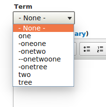 Improve indentation in hierarchical select lists [#2384203] | Drupal.org