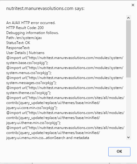 [THIS ISSUE IS CLOSED - DO NOT COMMENT]An AJAX HTTP error occurred. HTTP Result Code: 200 FIXED ...