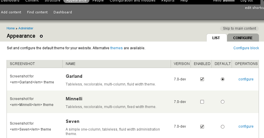 Malformed alt text on theme admin page [#639628] | Drupal.org