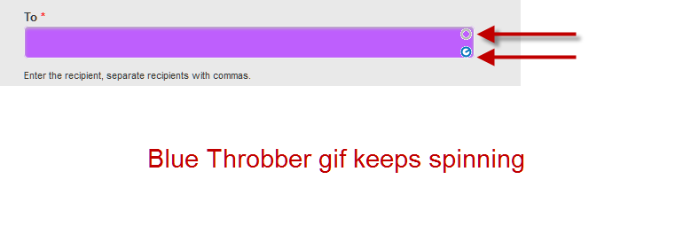 Throbber gif keeps spinning... see image [#2196001] | Drupal.org