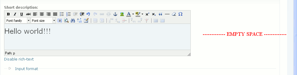 TinyMCE & CKEditor: IE/Chrome: Buttons do not wrap [#308912] | Drupal.org