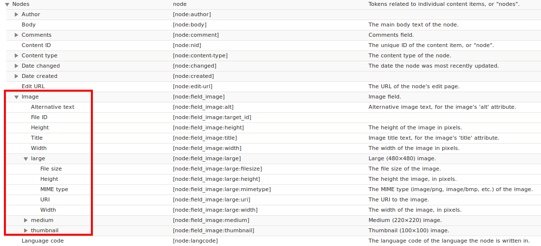 Add image style tokens for image fields [#2611866] | Drupal.org