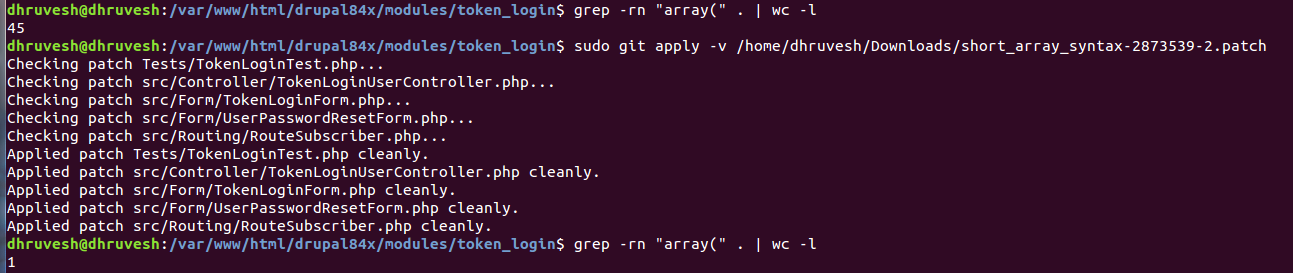 Convert Module To Use Short Array Syntax New Coding Standard
