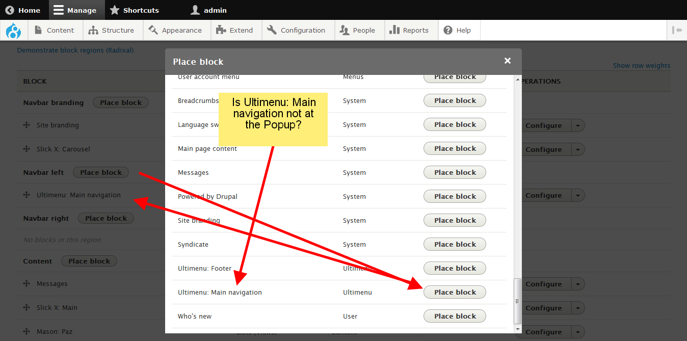 regions but no blocks [#2696209] | Drupal.org