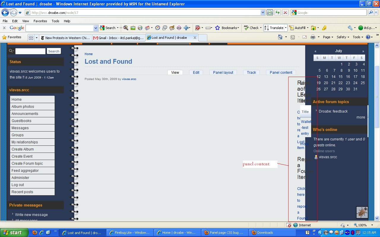 Internet Explorer CSS bug in Panel pages [#512888] | Drupal.org