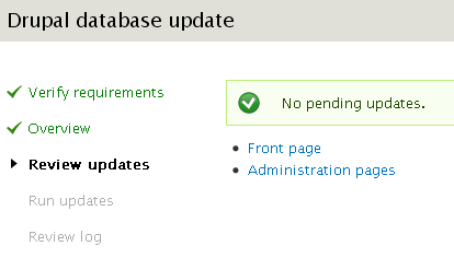 Database update not finished [#1144590] | Drupal.org