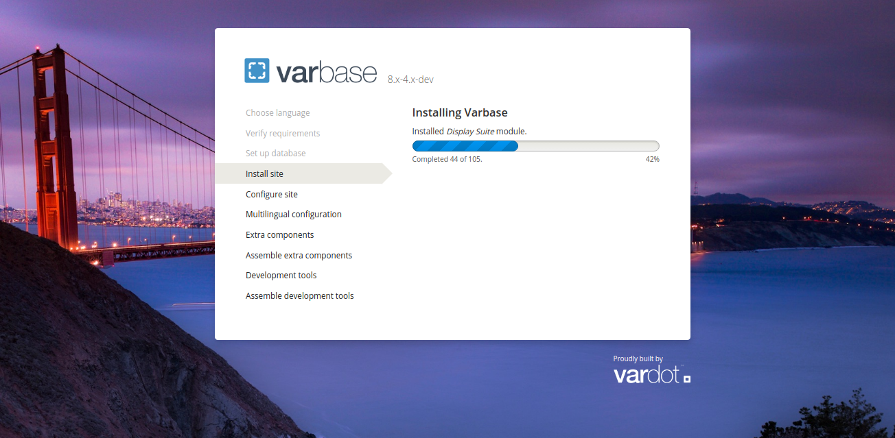 Updated Varbase Installer to have a branded install [#2902956] | Drupal.org