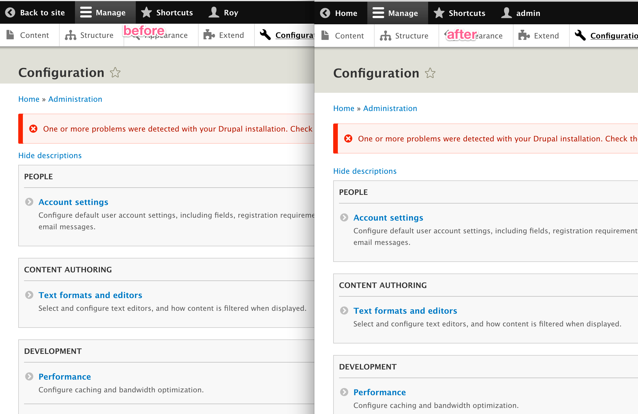 Fix the vertical rhythm [#2487027] | Drupal.org