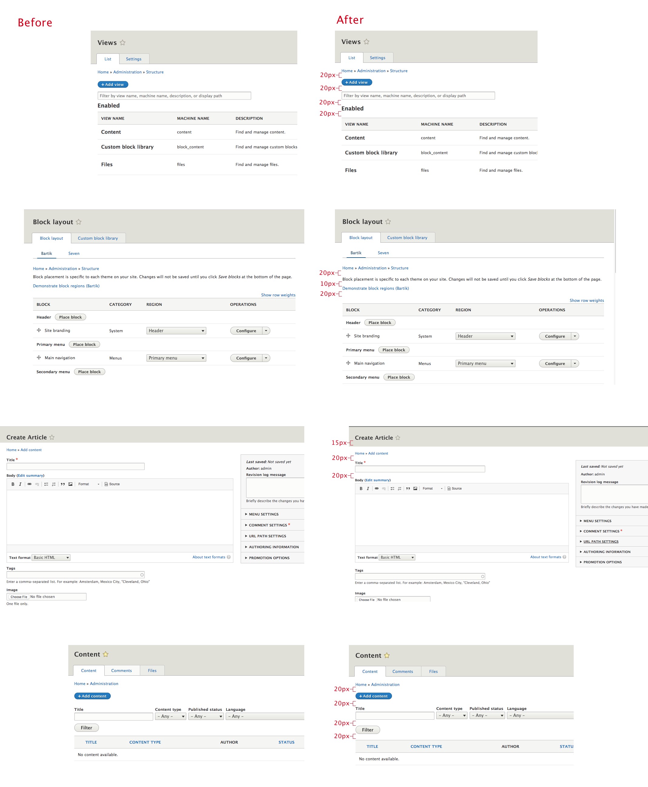 Fix the vertical rhythm [#2487027] | Drupal.org