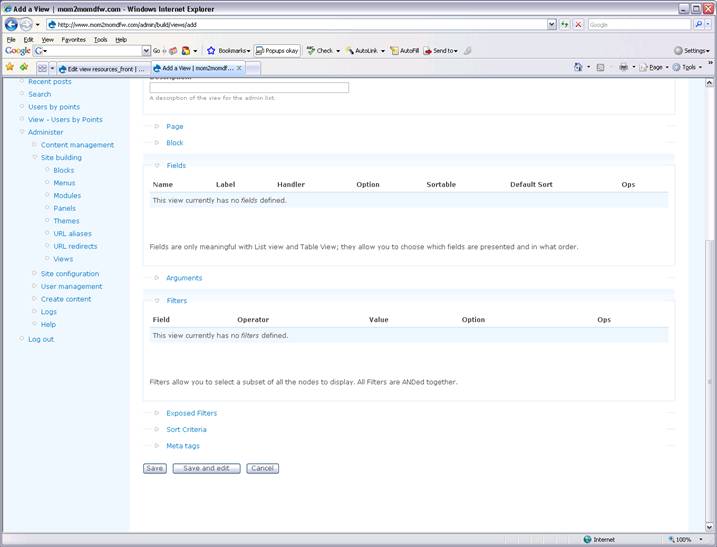 Fields & Filters dropdowns [#301150] | Drupal.org