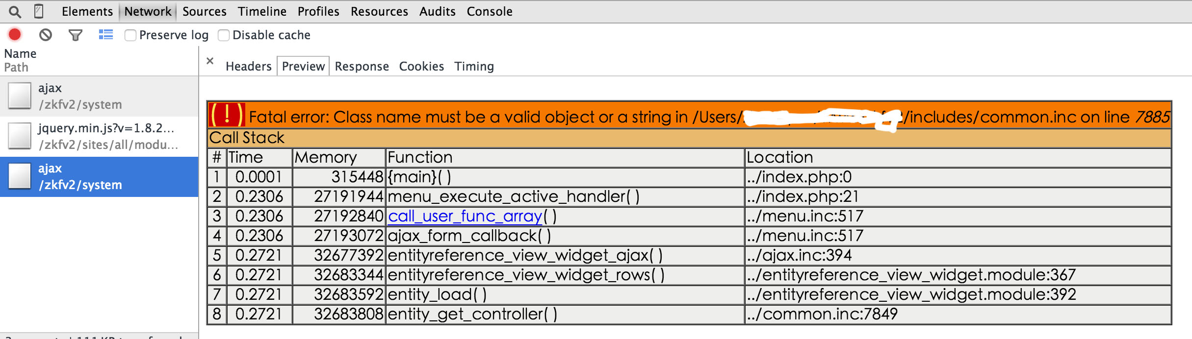 Fatal Error Class Name Must Be A Valid Object Or A String In Includes