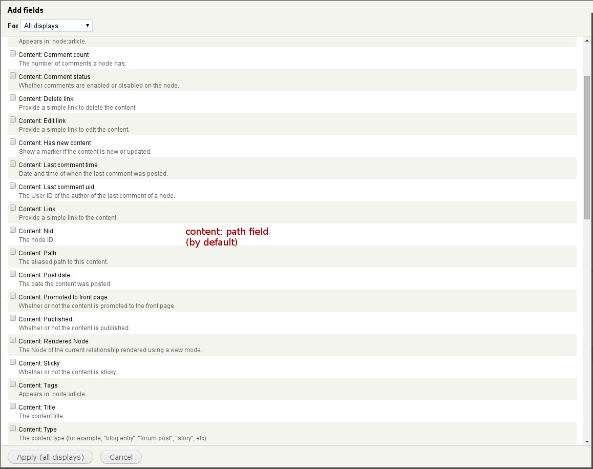 Making a term:path views field via field handler available [#2509168] | Drupal.org