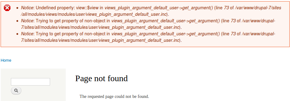 Notice Undefined Property Viewview In Viewspluginargumentdefaultuser Getargument 6156