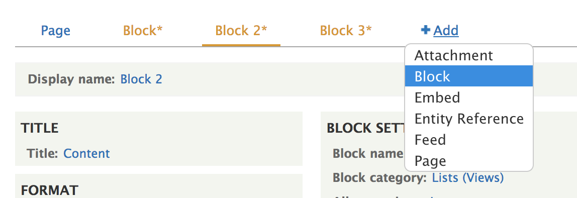 Make displays appear like local tasks in the Views UI instead of custom UI design [#2489654 ...