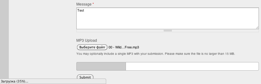 Progress bar for Webform file uploads [#1162654] | Drupal.org