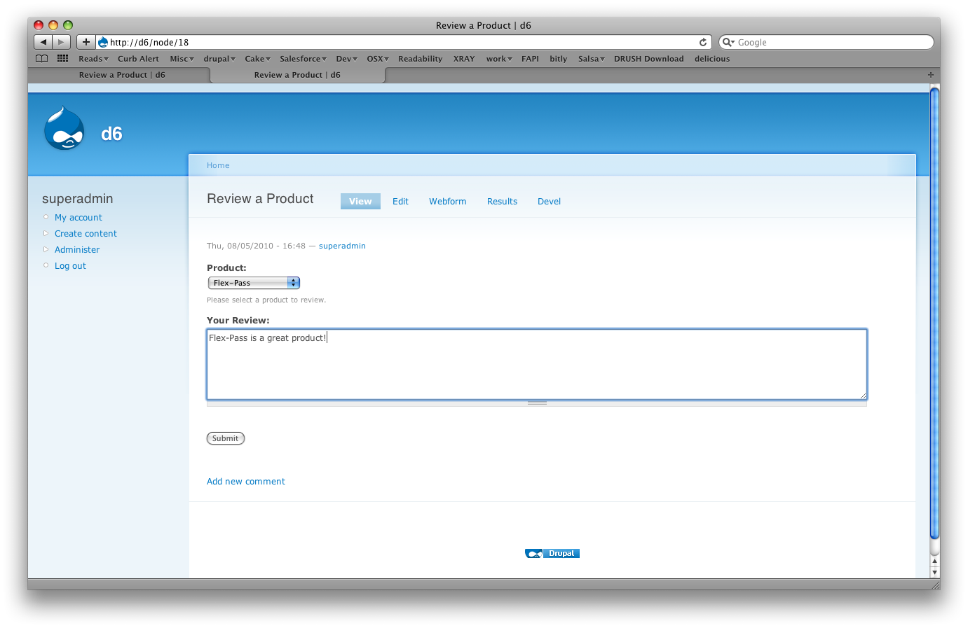 User and node reference fields [#308449] | Drupal.org