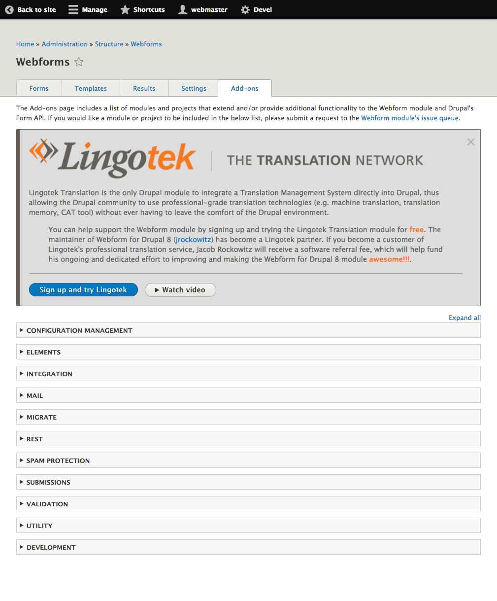 Promote partnerships within the Webform module [#2895809] | Drupal.org