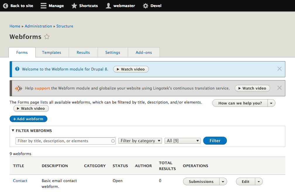 Promote partnerships within the Webform module [#2895809] | Drupal.org