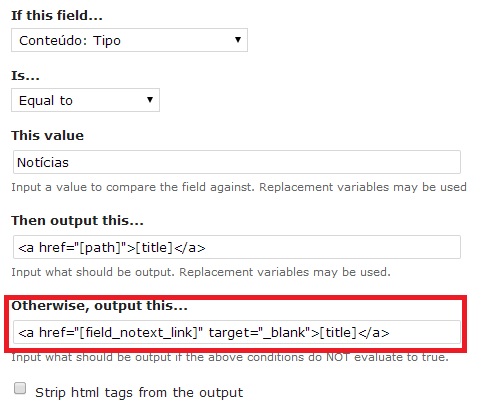 Allow replacement variables in fields "This value", "Then" and "Or" [#2036829] | Drupal.org