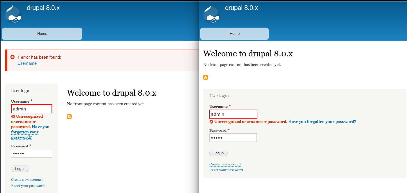 Regression: Login form error message is redundant and does not make ...
