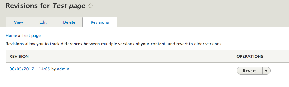 Node revisions list does not include current revision when no change ...