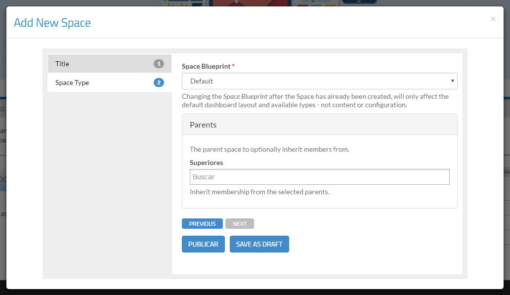 (wizard) Set default blueprint on Space Type [#2732669] | Drupal.org