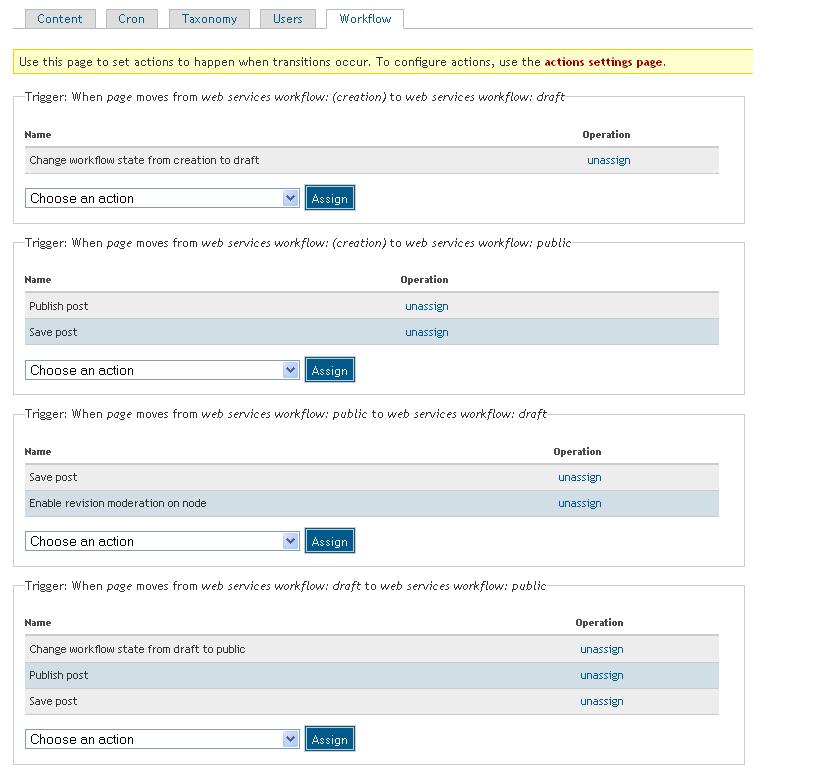 Configuring a workflow. Help.... [#380540] | Drupal.org