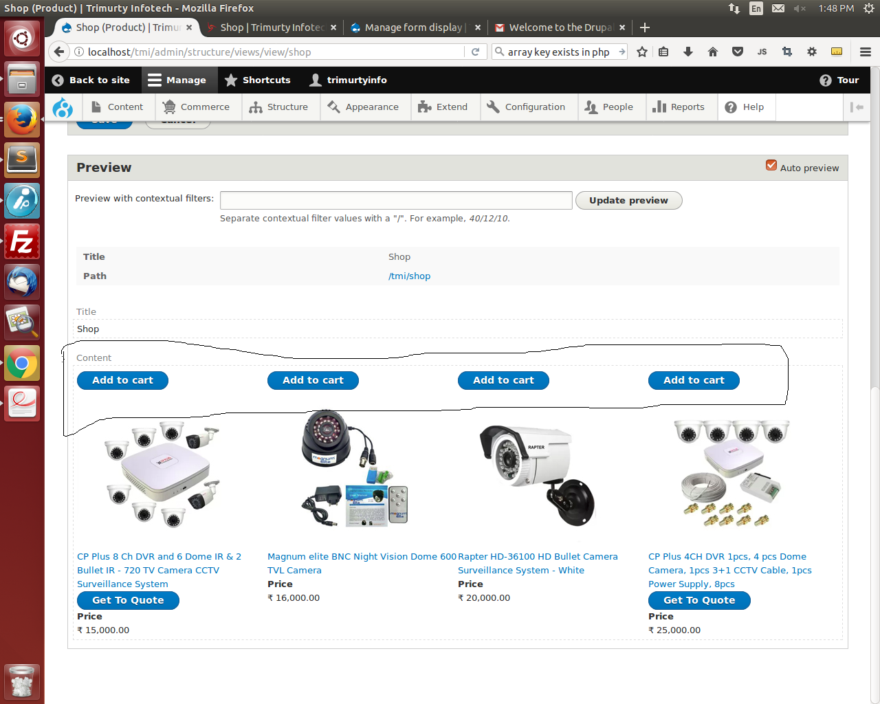 Add To Cart button not displaying in view [#2927714] | Drupal.org