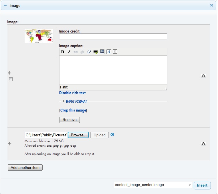 Problem with insert multiple images [#1140468] | Drupal.org