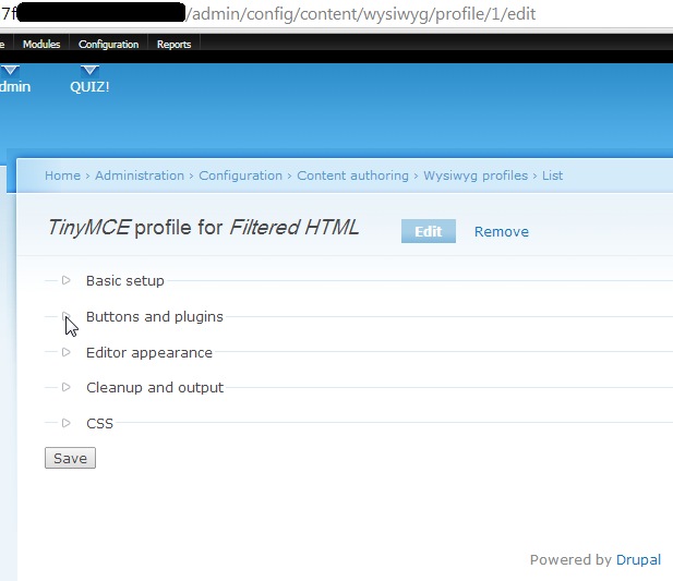 Profile setup links not working (not clickable) [#2238663] | Drupal.org