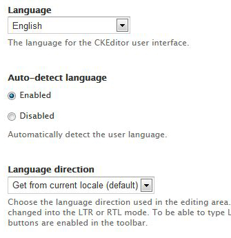 Different interface language for the editor [#1591486] | Drupal.org