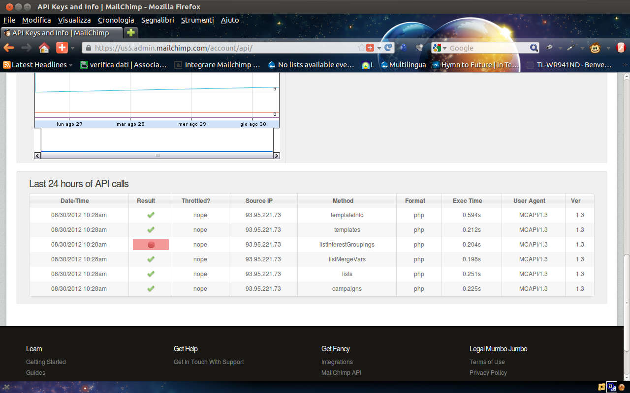 No lists available even with API configured and list ceated at mailchimp.com account [#1425724 ...
