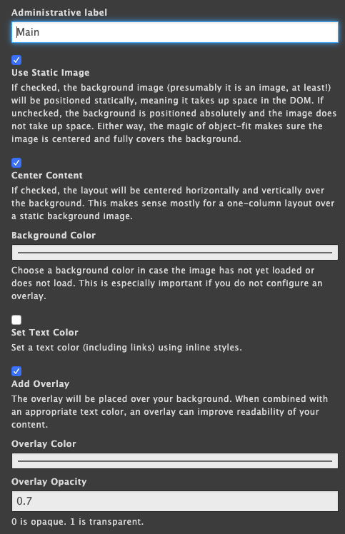 Layout BG Example: Image effects | Layout BG Examples | Drupal Wiki ...
