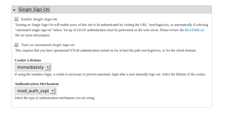 LDAP SSO: Additional authentication mechanism in single signon [#1443536] | Drupal.org