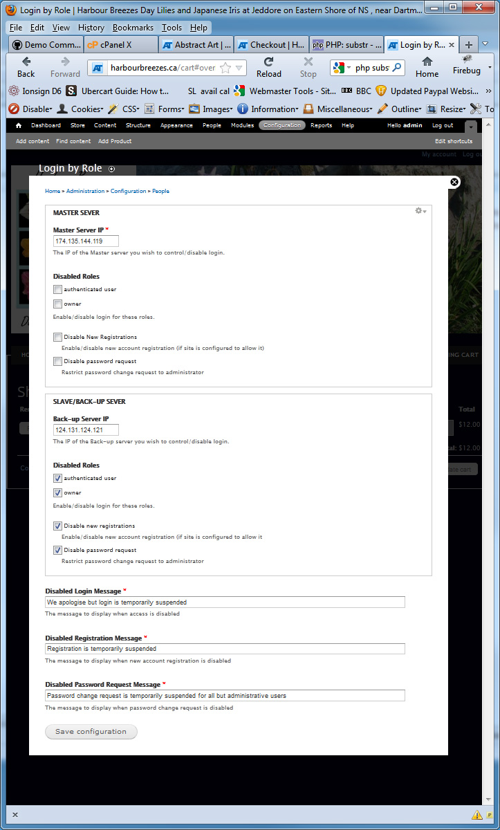 Disable user login (not just hidding it) [#822414] | Drupal.org
