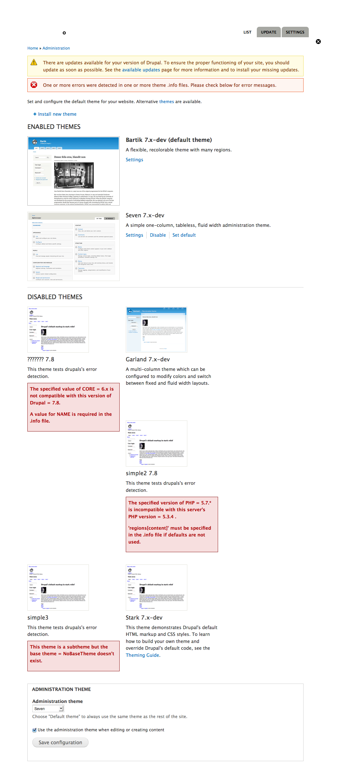 Malformed theme .info files break menu_router generation [#619542 ...