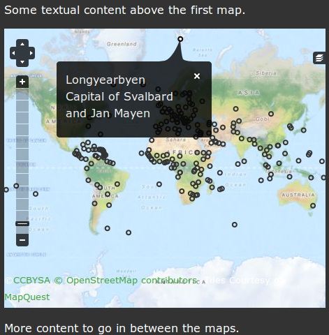 Displaying maps within other content | Cartaro | Drupal Wiki guide on Drupal.org