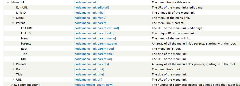 [node:menu-link:parent:parent:parent:parent:url:path]/[node:title] [#1354244] | Drupal.org