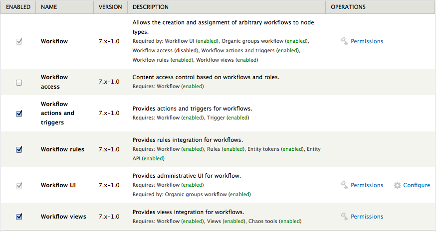 Missing Workflow UI [#1637770] | Drupal.org