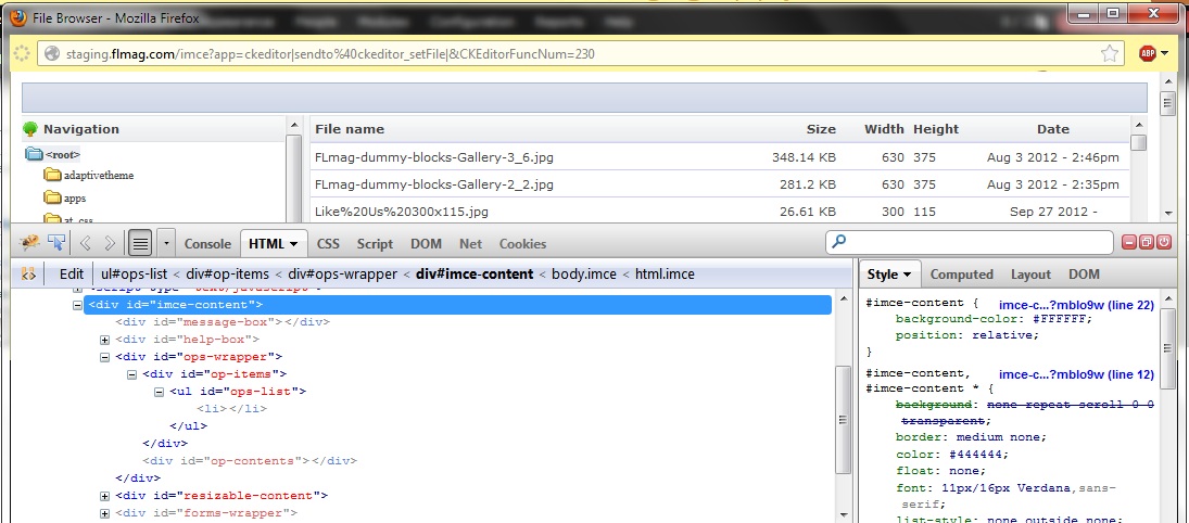 File tools don't appear after upgrade. [#1050244] | Drupal.org