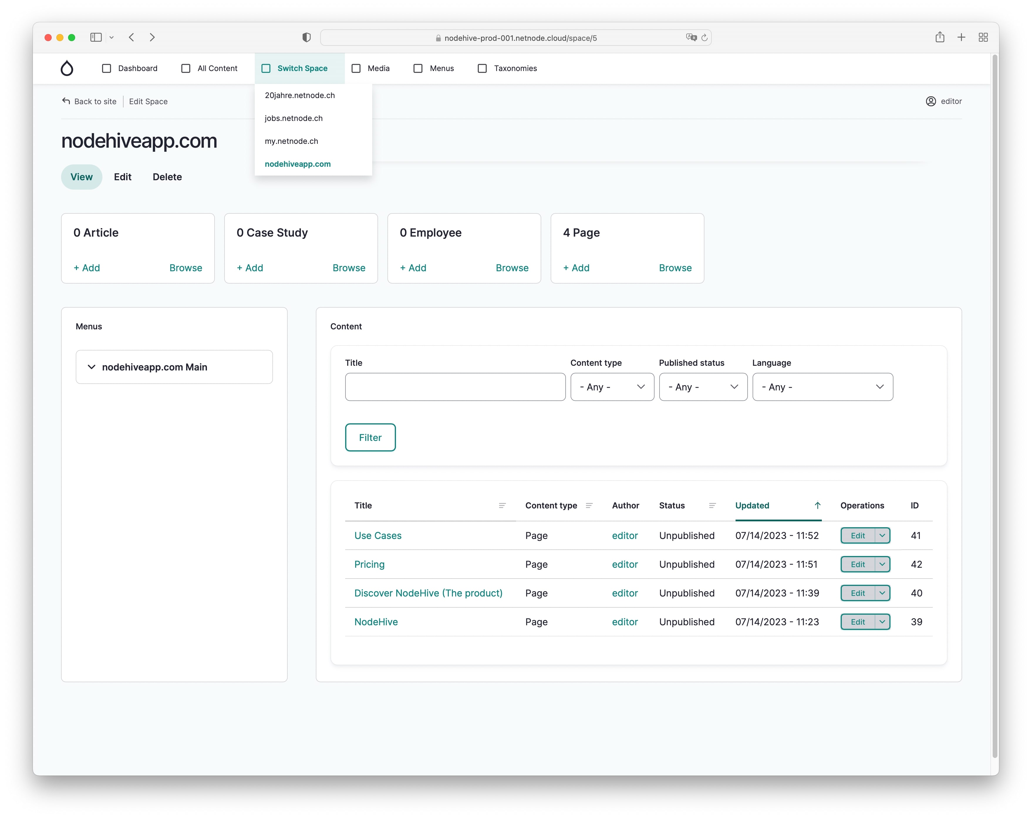 NodeHive Core | Drupal.org