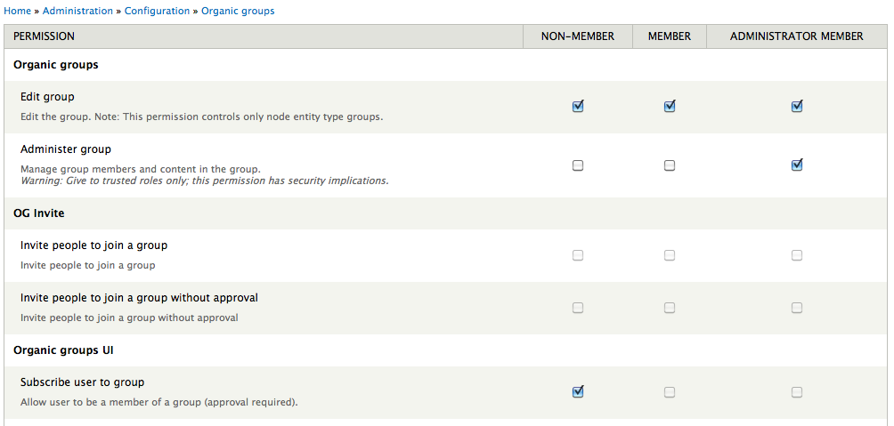 Invite OG permissions are disabled? [#1426982] | Drupal.org