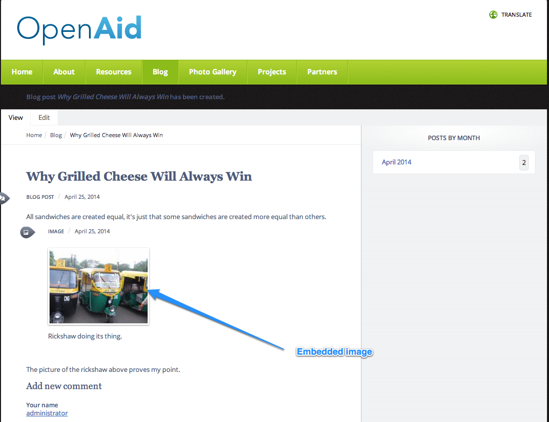 Working with Embedded Media | Configuring OpenAid | Drupal Wiki guide on Drupal.org