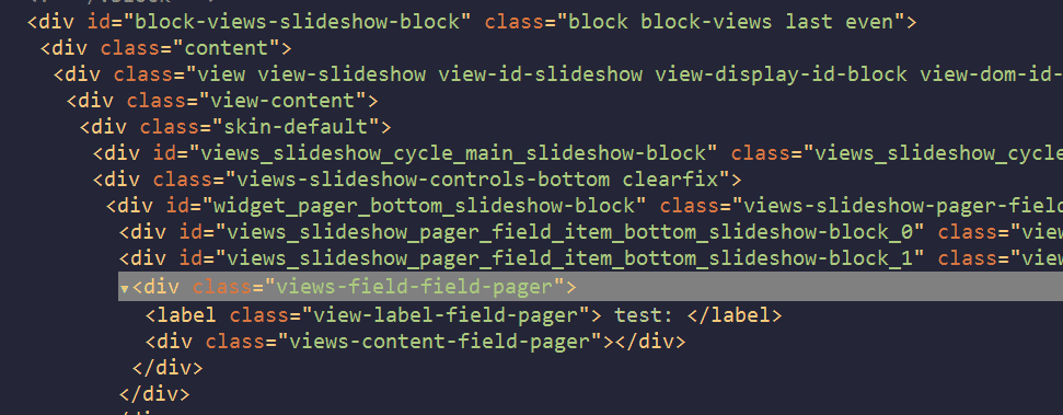 Slideshow - no text inside pager [#1433142] | Drupal.org