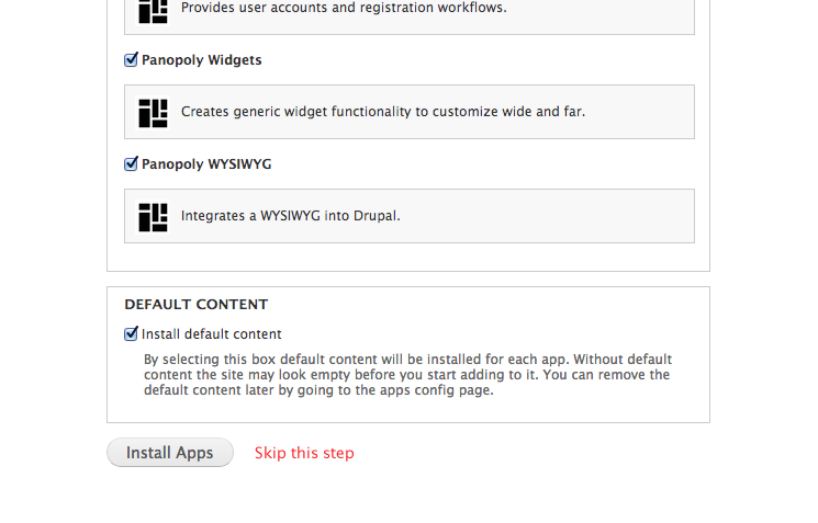 Make "Skip this step" a link rather than button? [#1564954] | Drupal.org