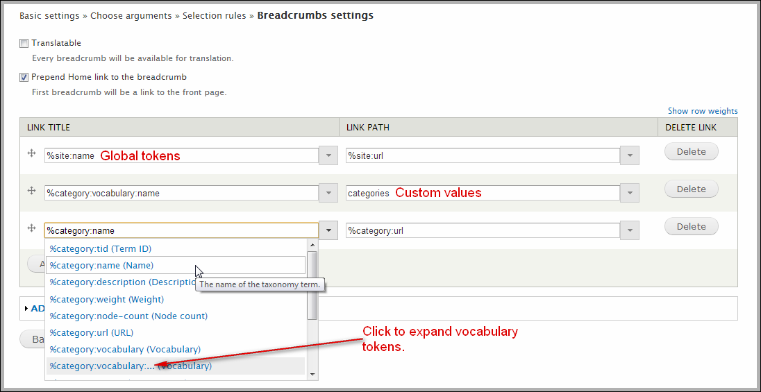 UI overview | Path Breadcrumbs | Drupal Wiki guide on Drupal.org
