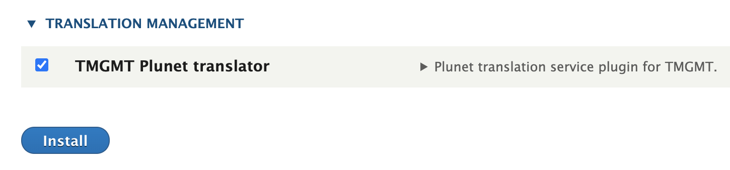 Configuration | TMGMT Plunet | Drupal Wiki guide on Drupal.org