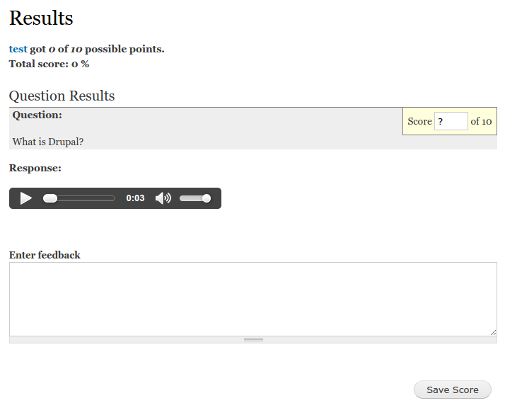 Quiz voice answer | Drupal.org